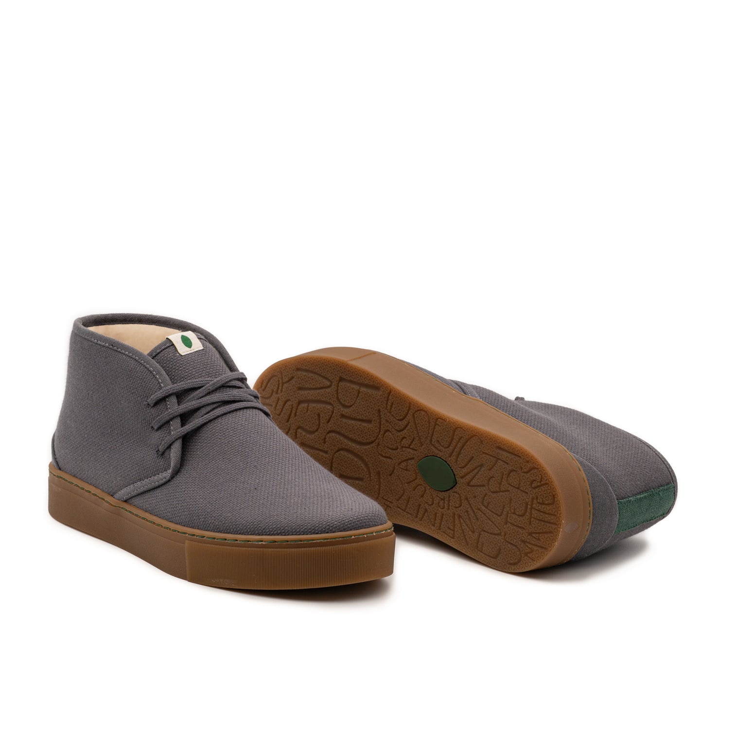 Buy Vegan Booties of recycled cotton grey – VESICA PISCIS FOOTWEAR